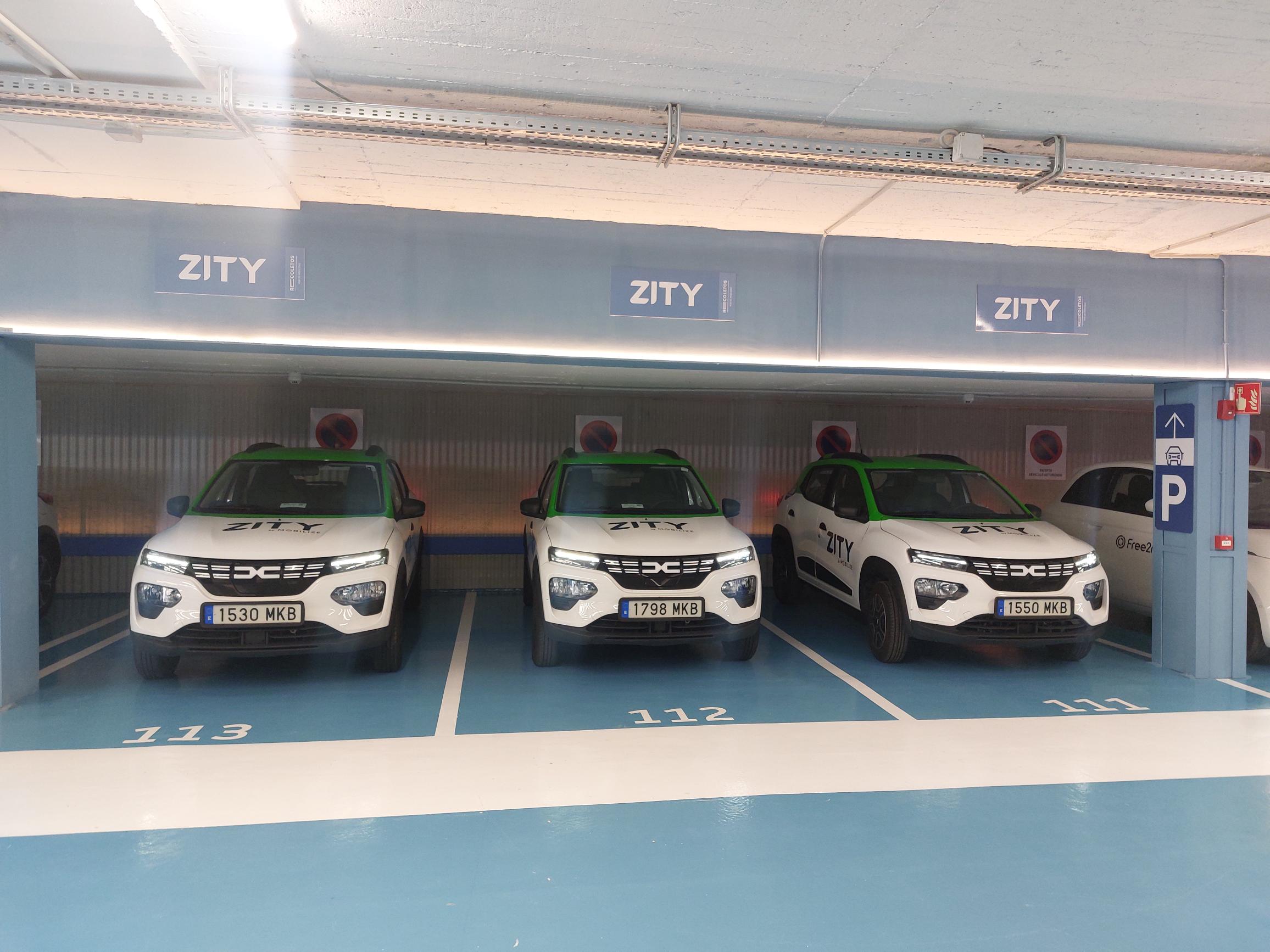 Plazas Zity en el Hub de Movilidad Recoletos 360 – Zity